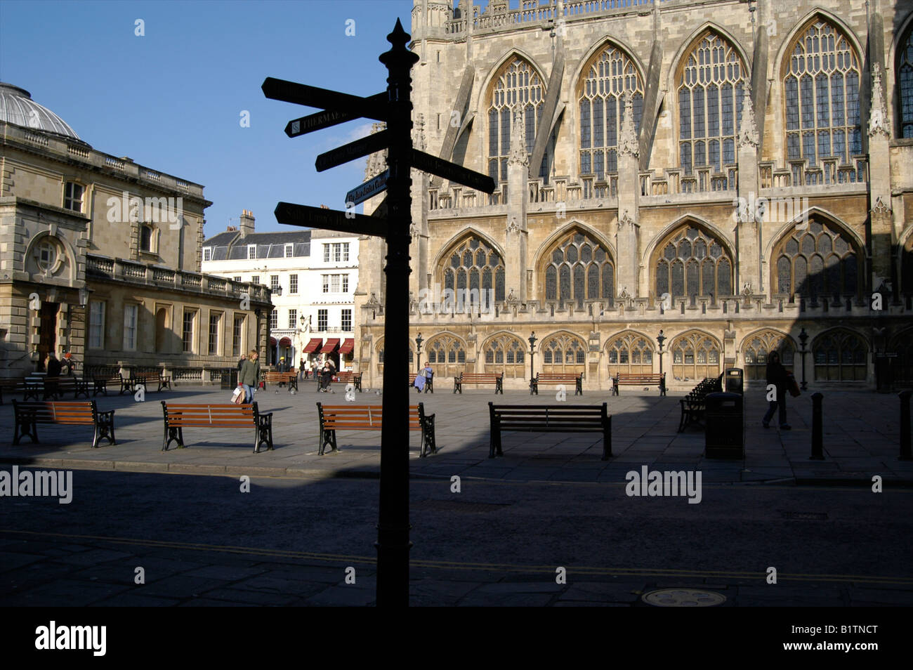 Directional Sign, Bath, UK Stock Photo - Alamy