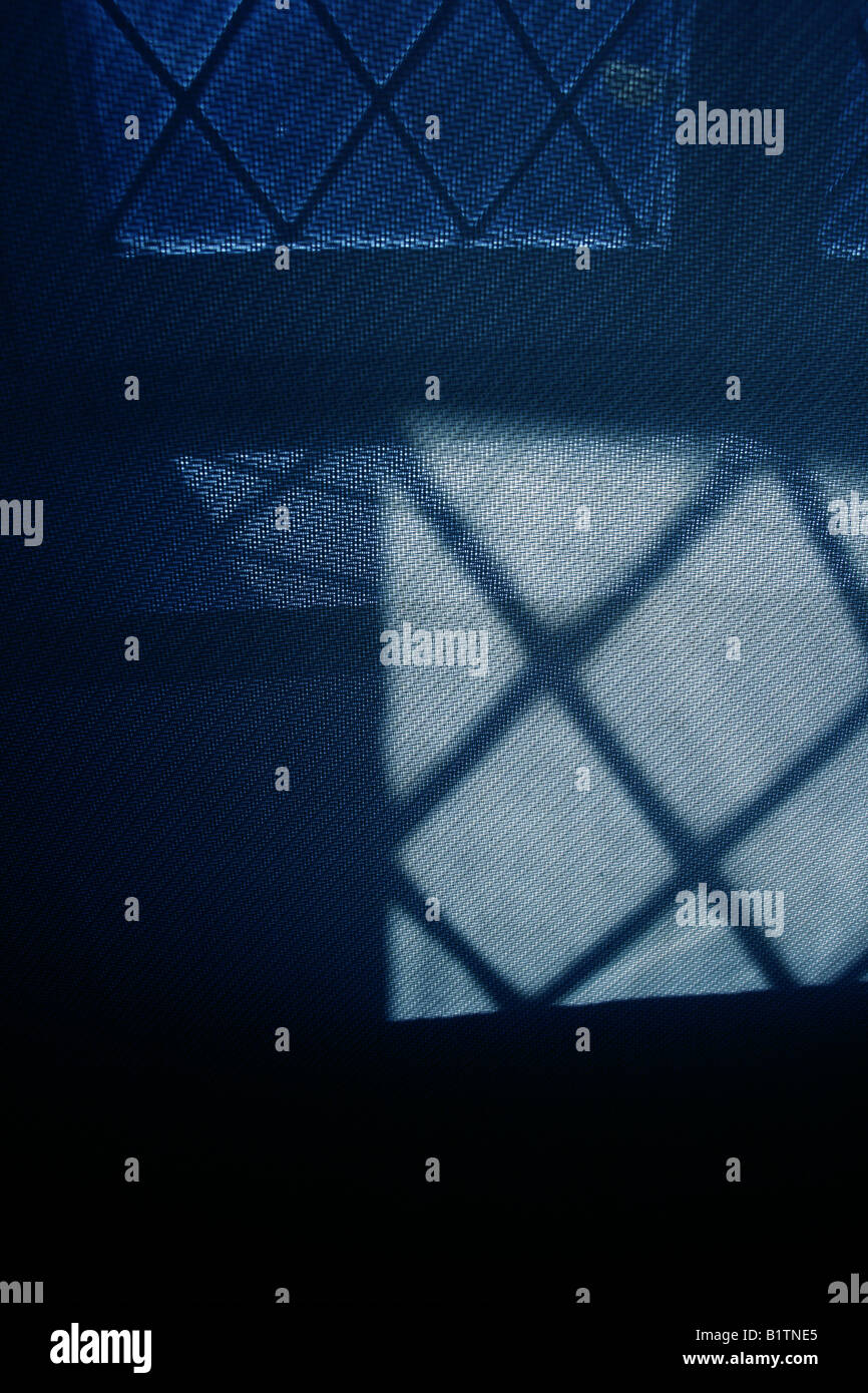 abstract window grill shadow inside room Stock Photo - Alamy