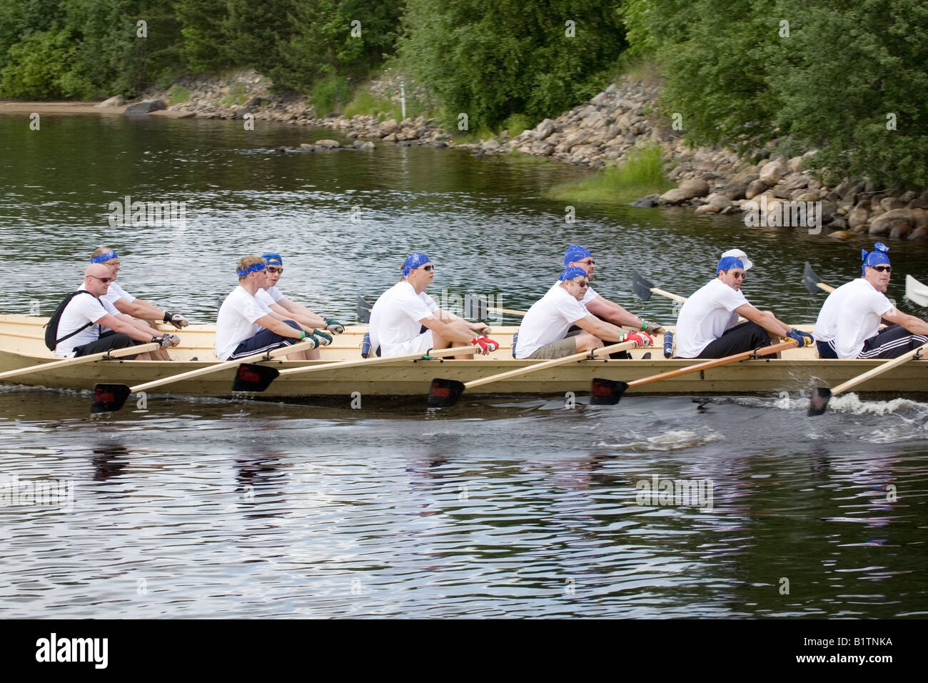 Rowing team oars hi-res stock photography and images - Alamy