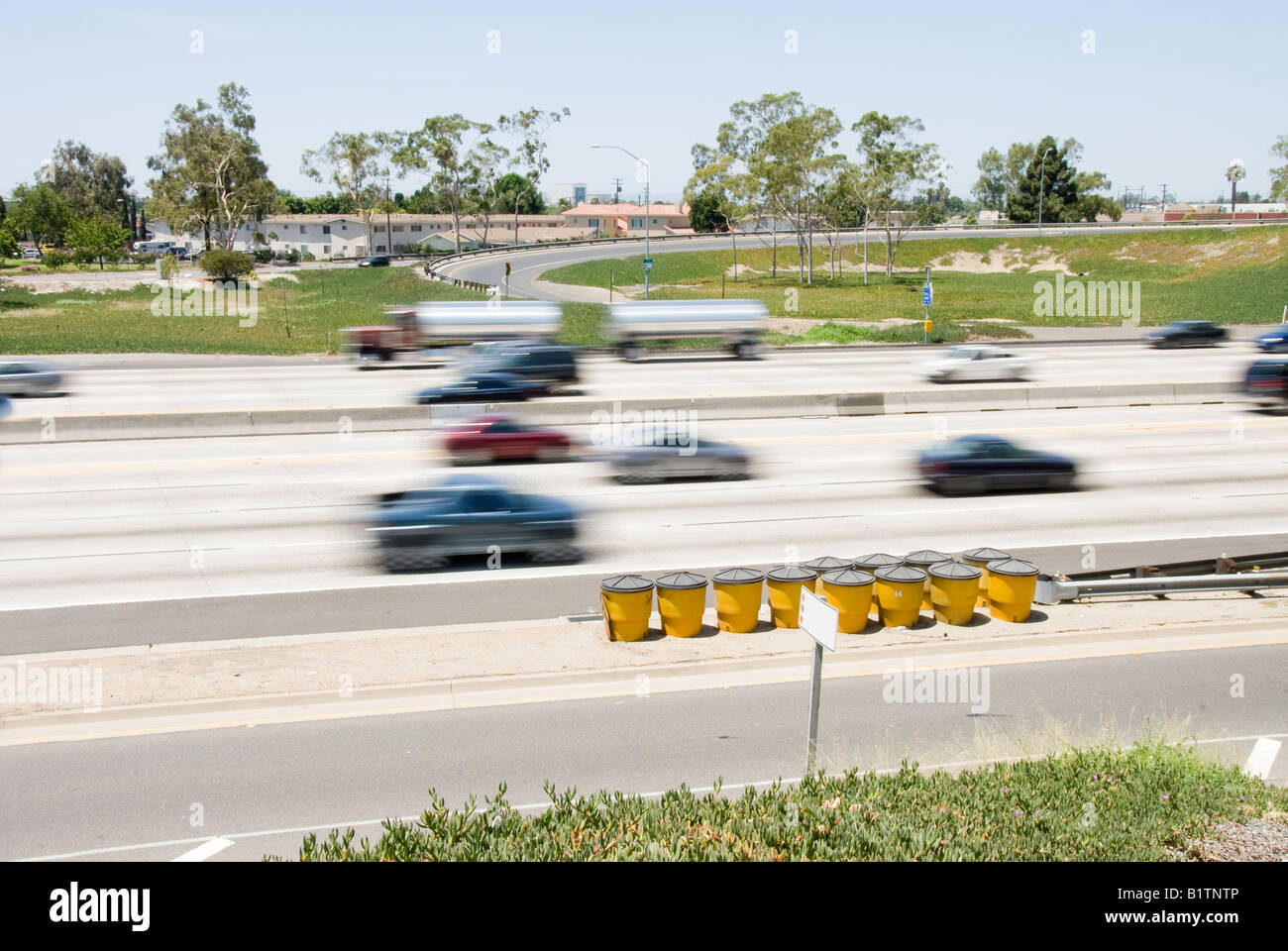 A freeway scenic shot at slow shutter speed to capture motion Stock ...