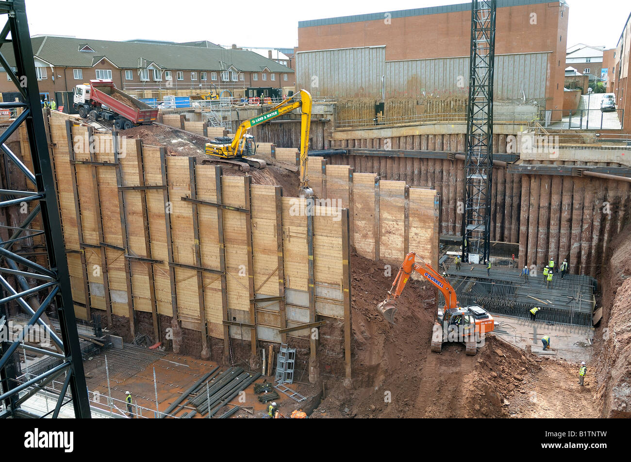 Hole in the ground Excavations for the foundations of The Cube a new ...