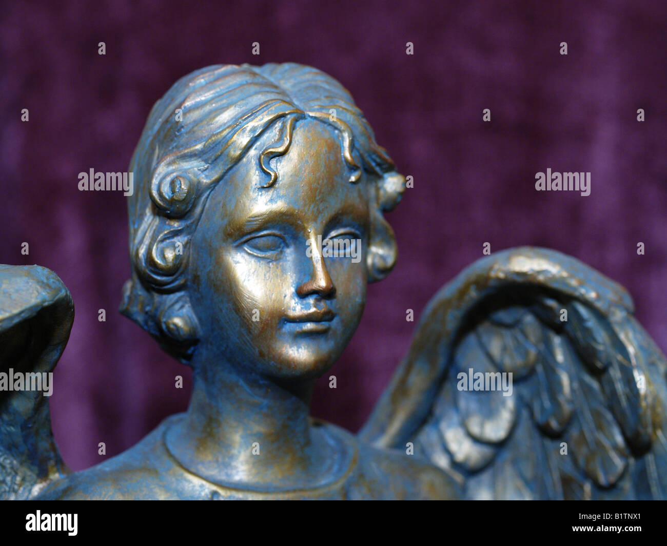 Closeup of an angle statue Stock Photo - Alamy