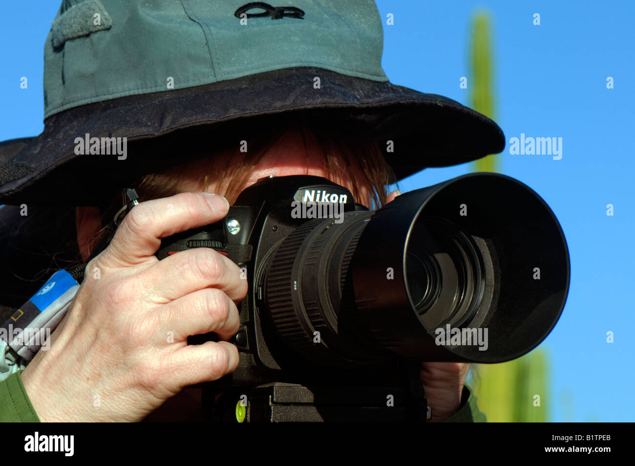 Woman taking pictures mexico hi-res stock photography and images - Alamy