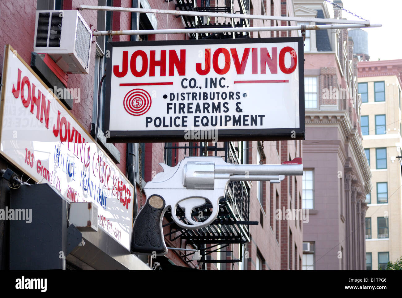The famous John Jovino Gun Shop in Little Italy, New York City is said ...
