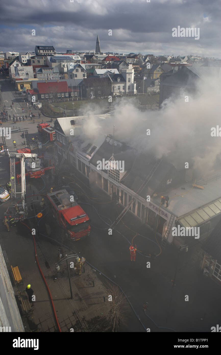 Firefighters, Reykjavik Iceland Stock Photo - Alamy