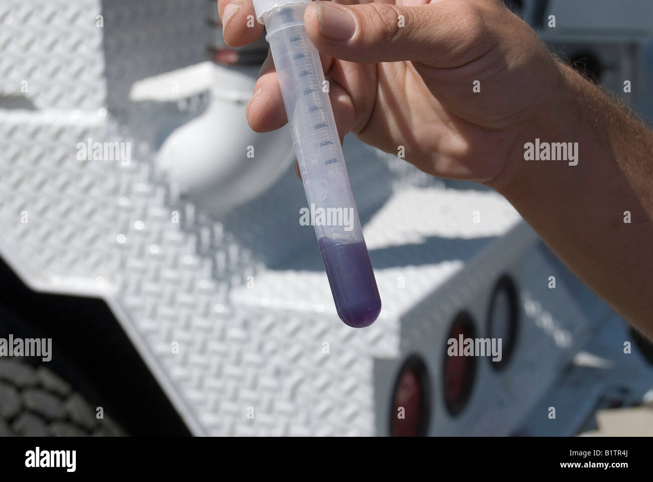 Field test for chlorinated solvents Stock Photo - Alamy