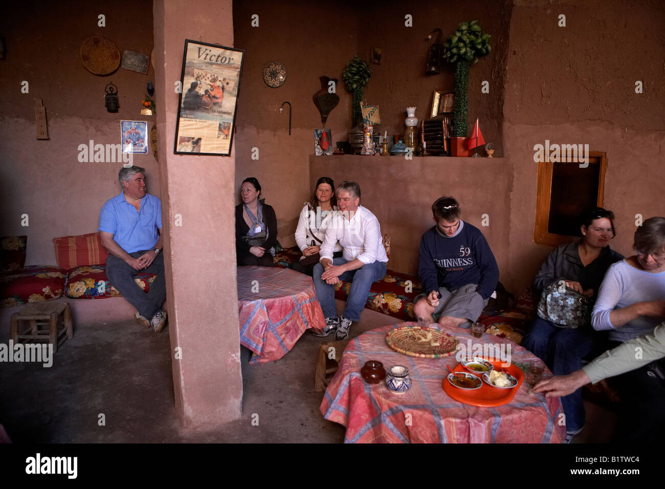 Tourist at Berber home, Marrakech, Morocco Stock Photo - Alamy