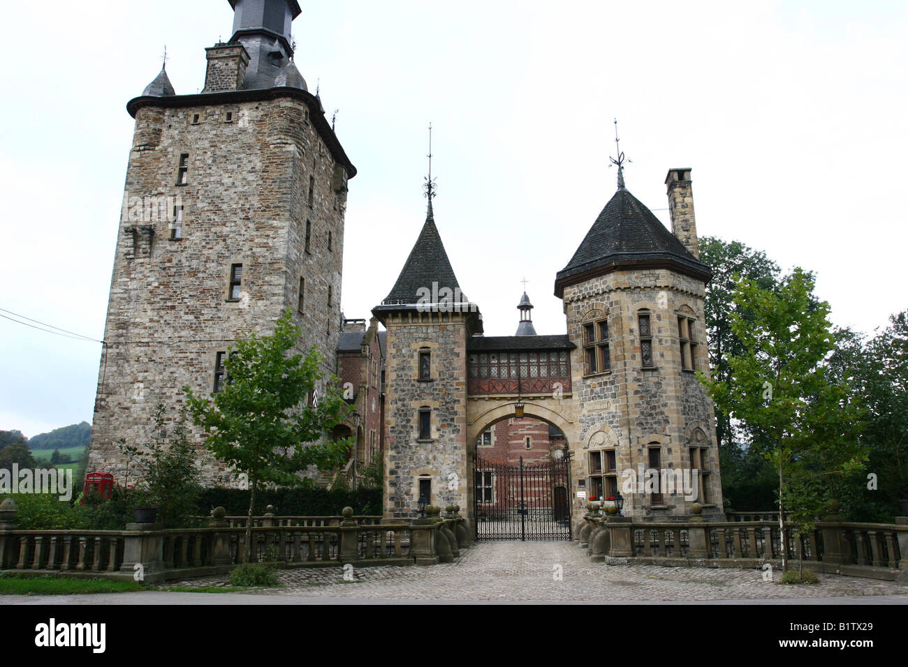 Belgium Liege 13th century privately owned Chateau de Beusdael Stock ...