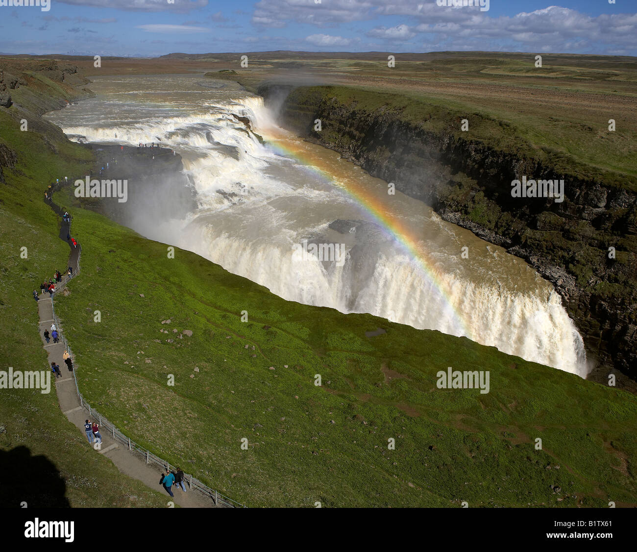 Gullfoss Waterfalls, Iceland Stock Photo - Alamy