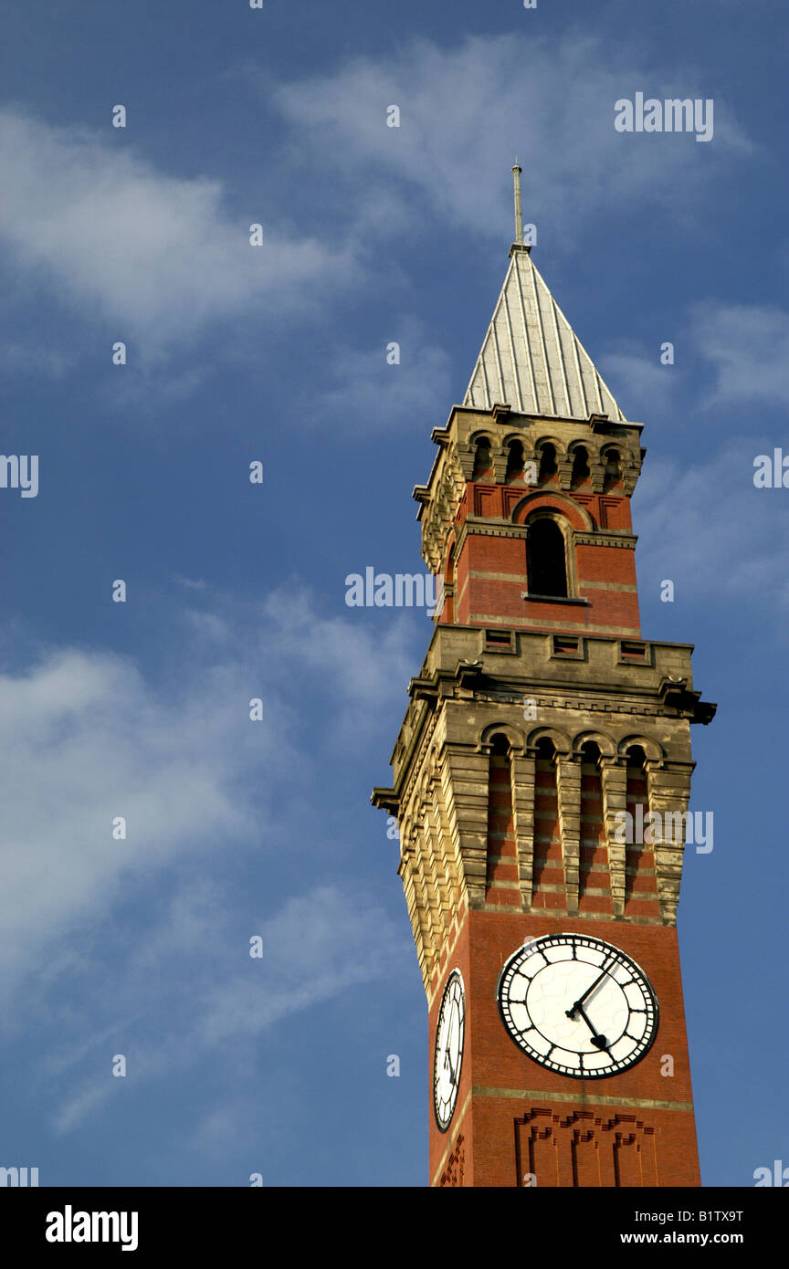 Detail of University Clock Tower, University grounds, Birmingham, UK ...