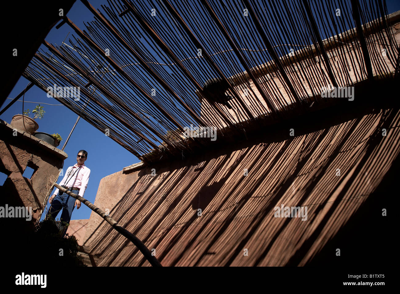 Tourist at Berber home, Marrakech, Morocco Stock Photo - Alamy