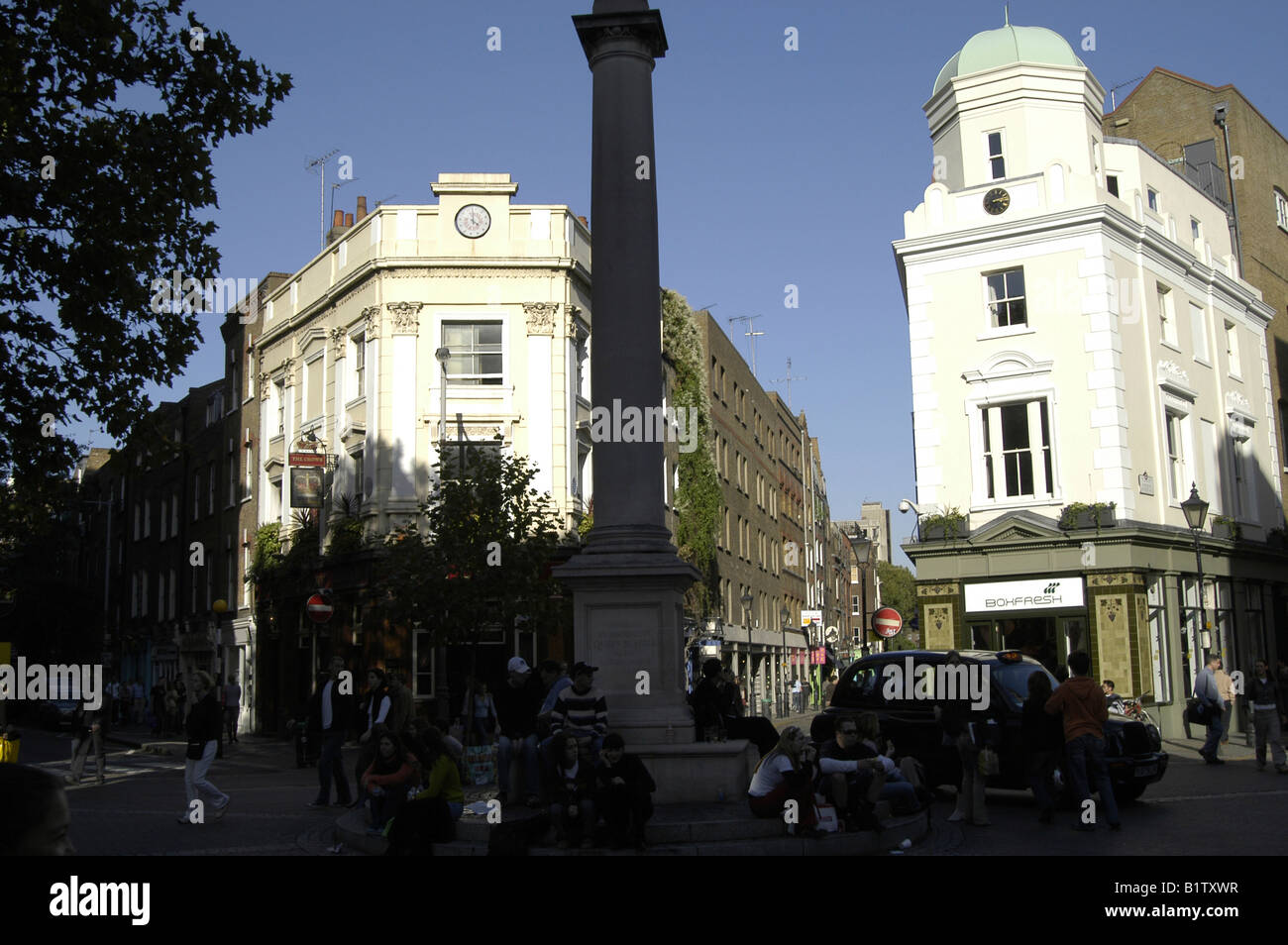 Seven Street Junction, Near Leicester Square, London, UK Stock Photo ...