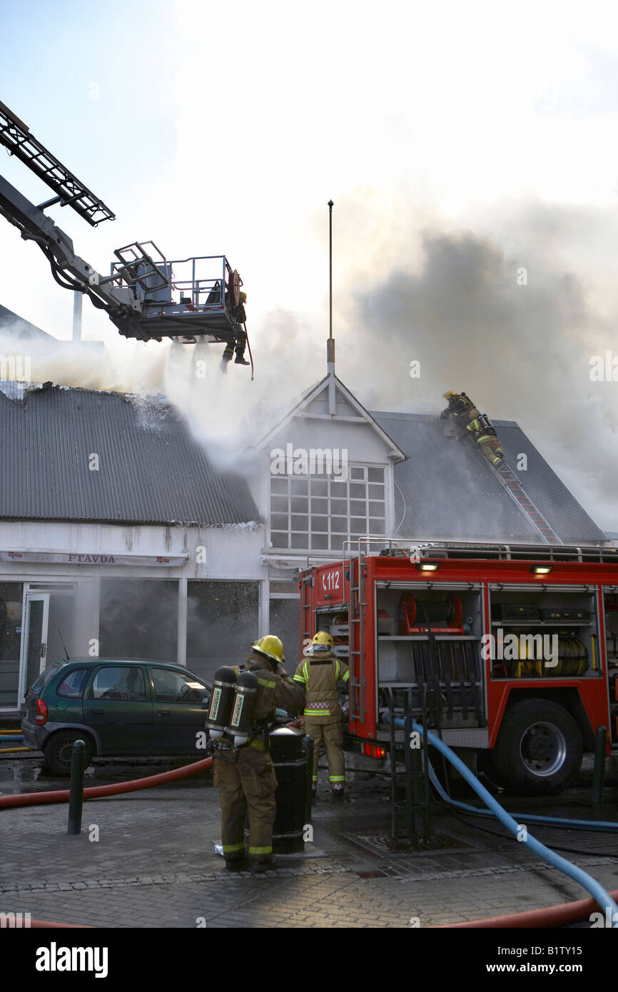 Firefighters, Reykjavik Iceland Stock Photo - Alamy