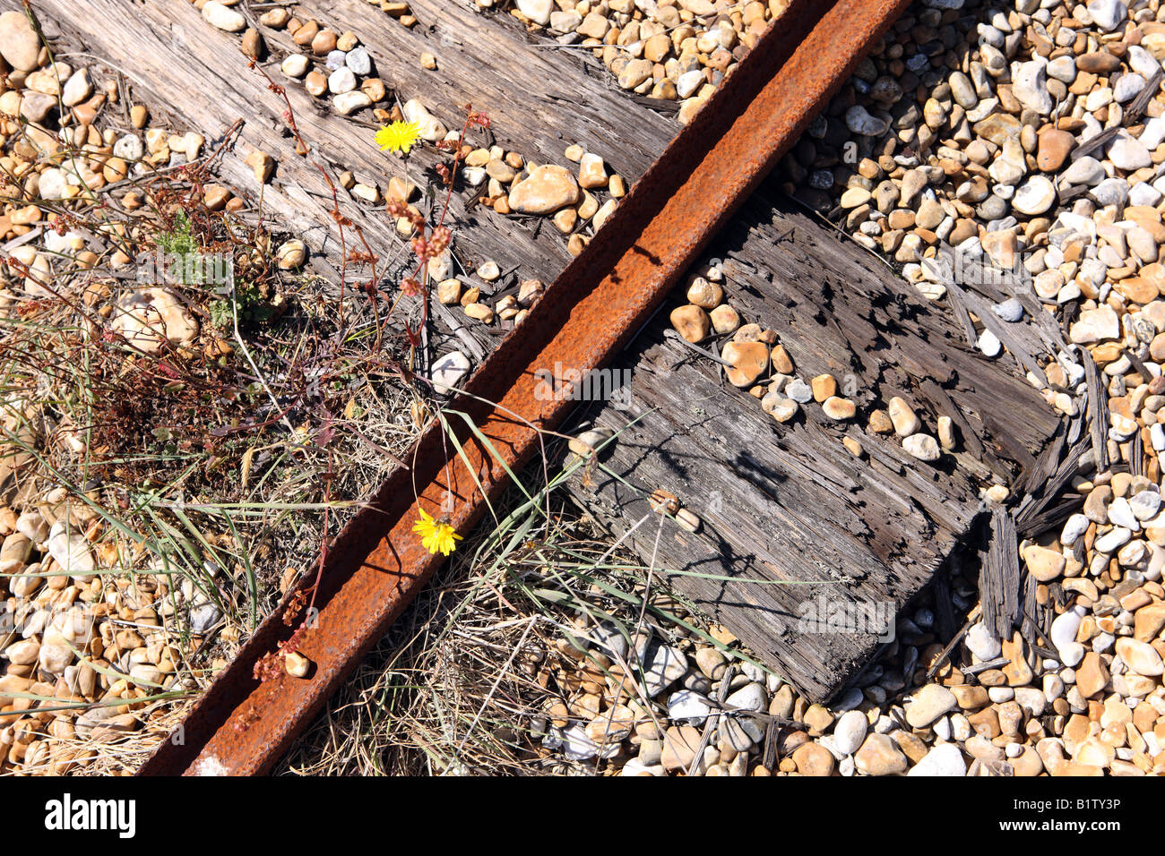 Rusty Railway Line Stock Photo - Alamy