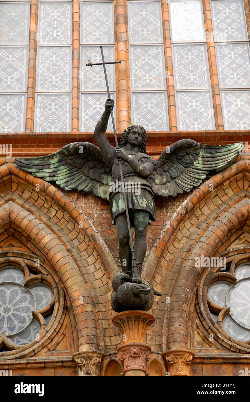 angel sculpture church berlin germany Stock Photo - Alamy
