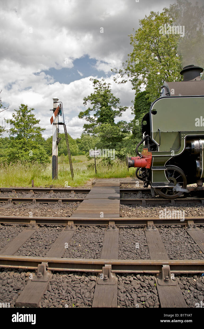 RAILWAY STEAM LOCOMOTIVE U CLASS 1638 SOUTHERN PASSING THE GREENWICH ...