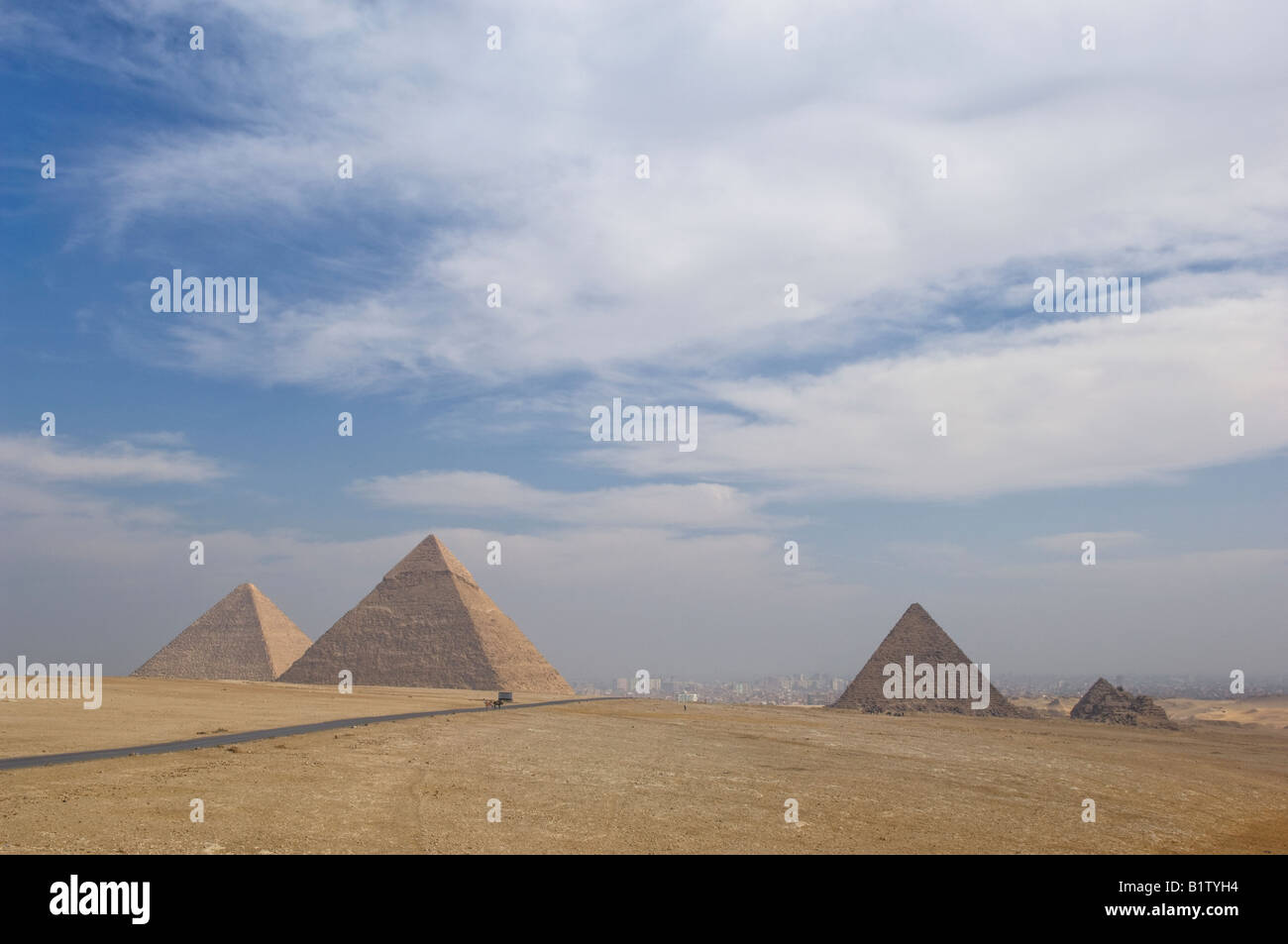 The Pyramid Complex at Giza, Cairo, Egypt Stock Photo - Alamy