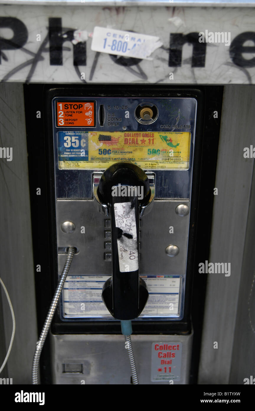 Payphone, Los Angeles, California, USA Stock Photo - Alamy