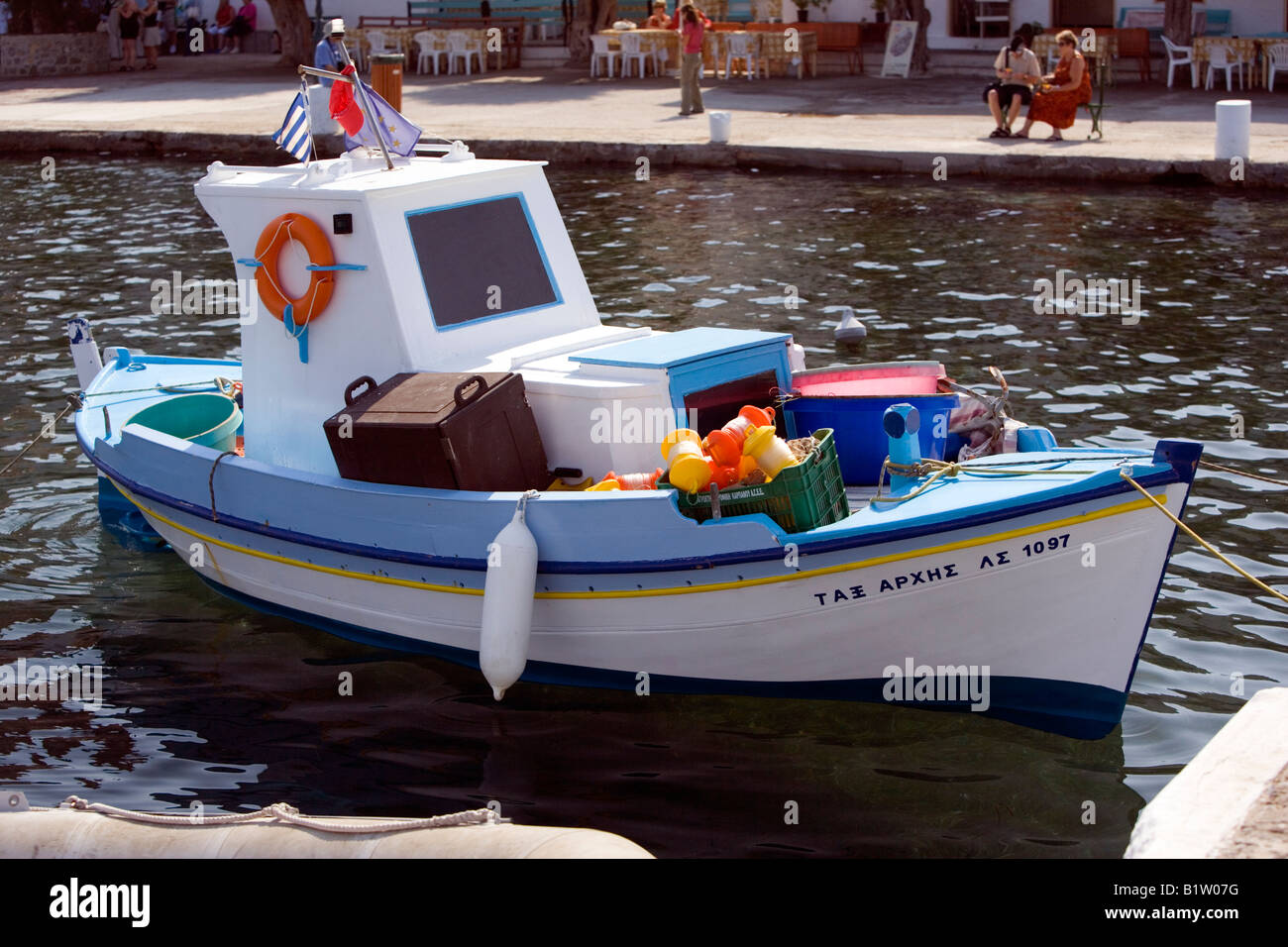 Fishing Boat Symi Rhodes Greece Stock Photo - Alamy