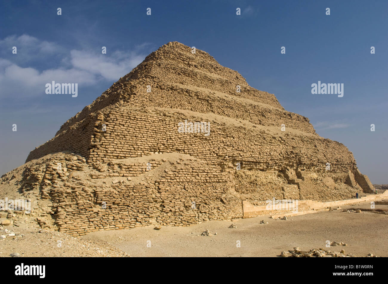 Djoser's Step Pyramid at Saqqara Stock Photo - Alamy