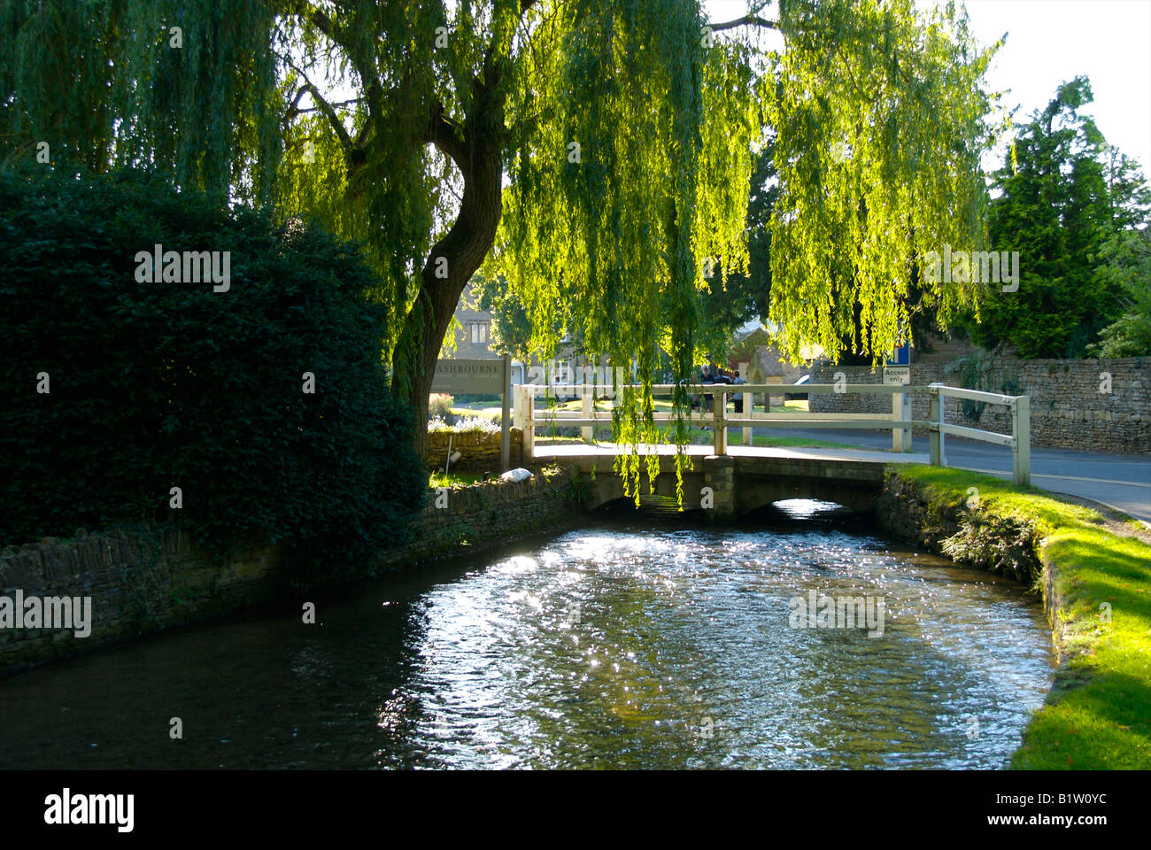 Bridge Lower Slaughter Cotswolds UK Stock Photo - Alamy