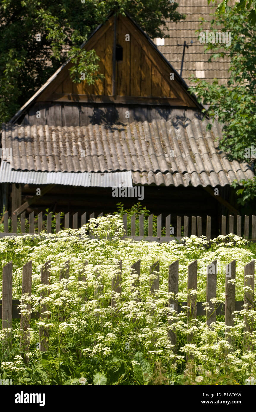 Traditional wooden architecture Chocholow Tatra Mountains Podhale ...