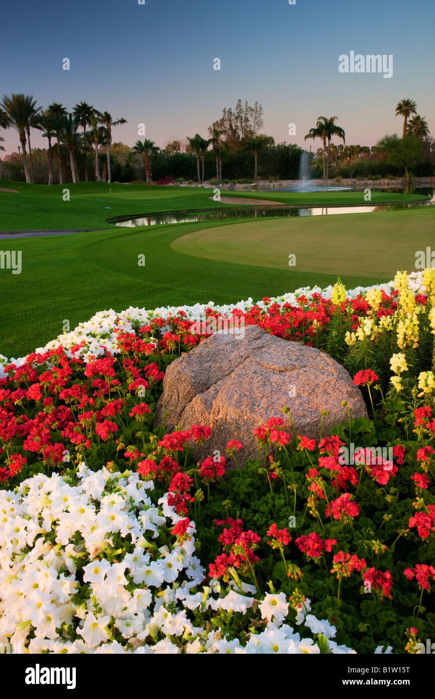 The putting green and the 9th hole of the Canyon Golf Course at the ...