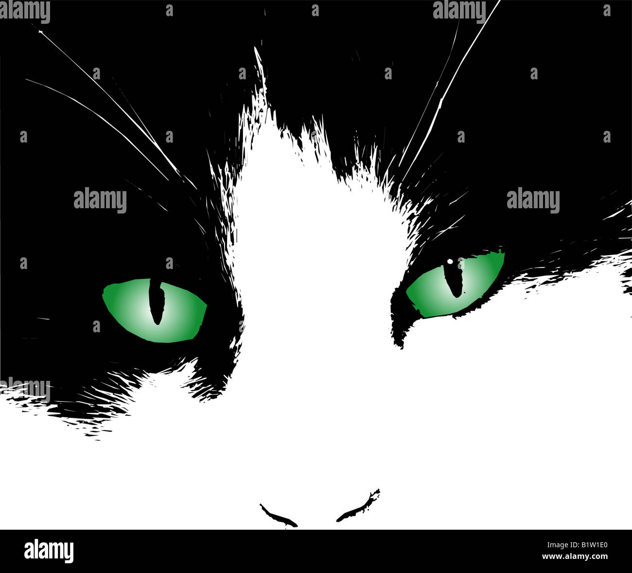 Illustration of cats eyes Stock Photo - Alamy