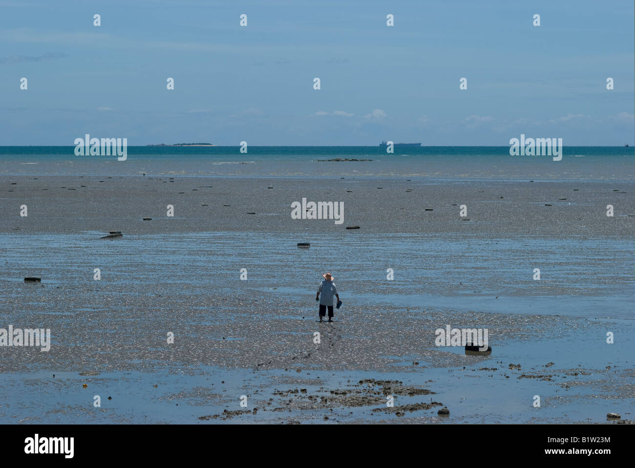 Man looking at the sea and a lot of open space Stock Photo - Alamy