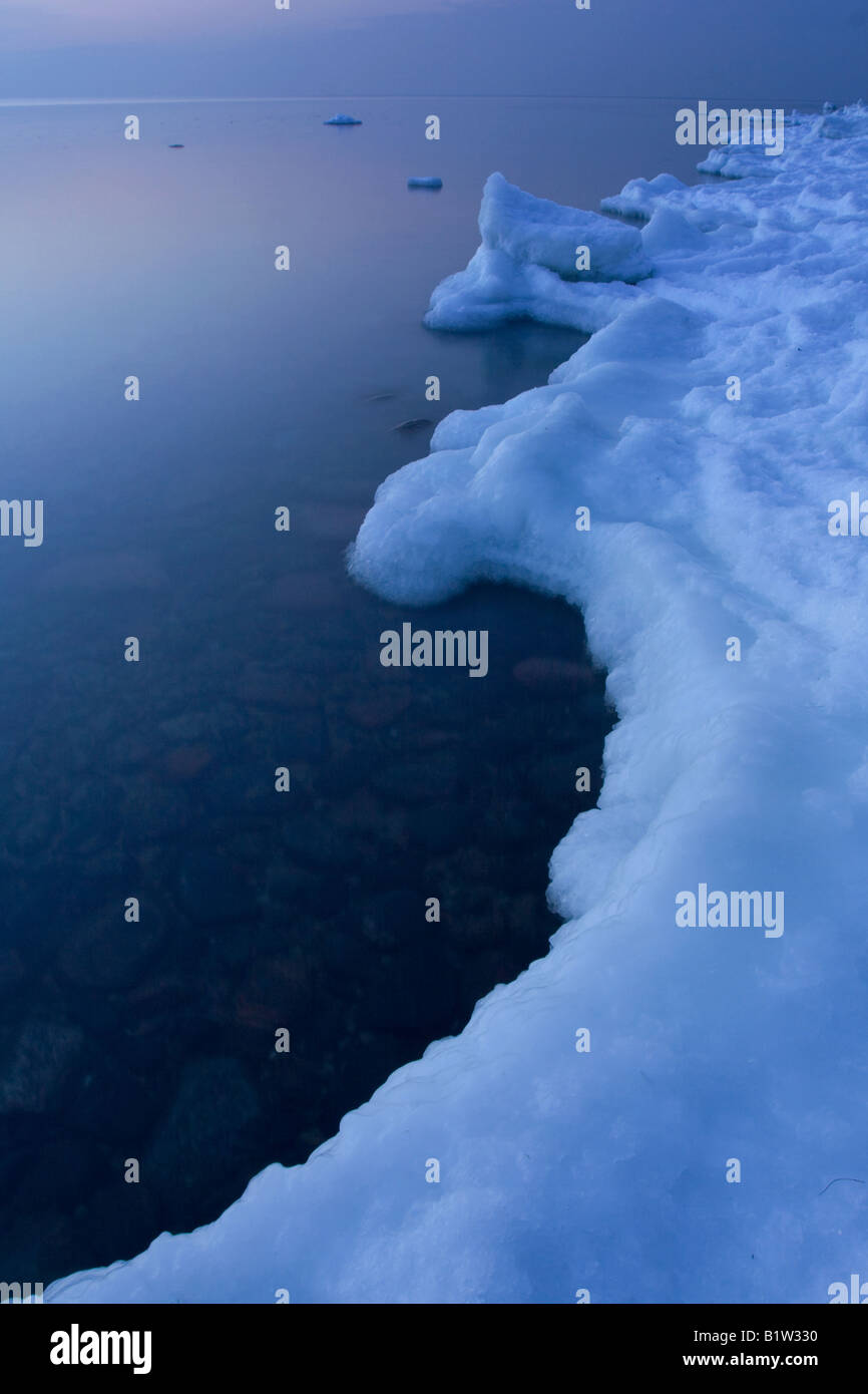 Border of ice Stock Photo - Alamy