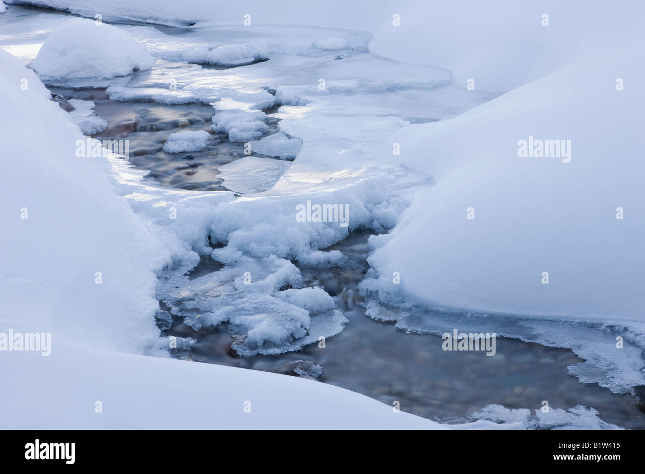 Ice icy water river stream brook hi-res stock photography and images ...