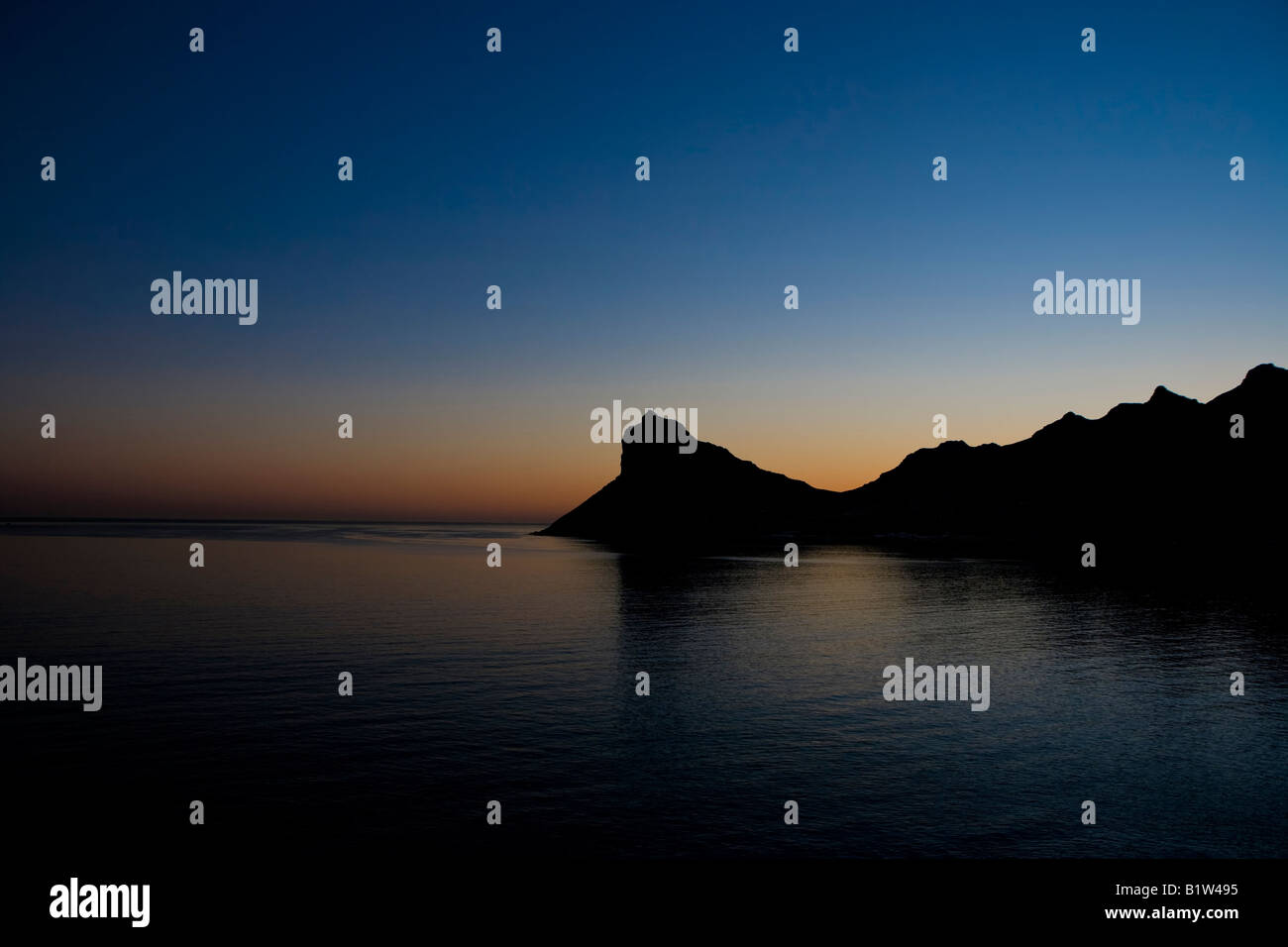 Hout Bay at Sunset Stock Photo - Alamy