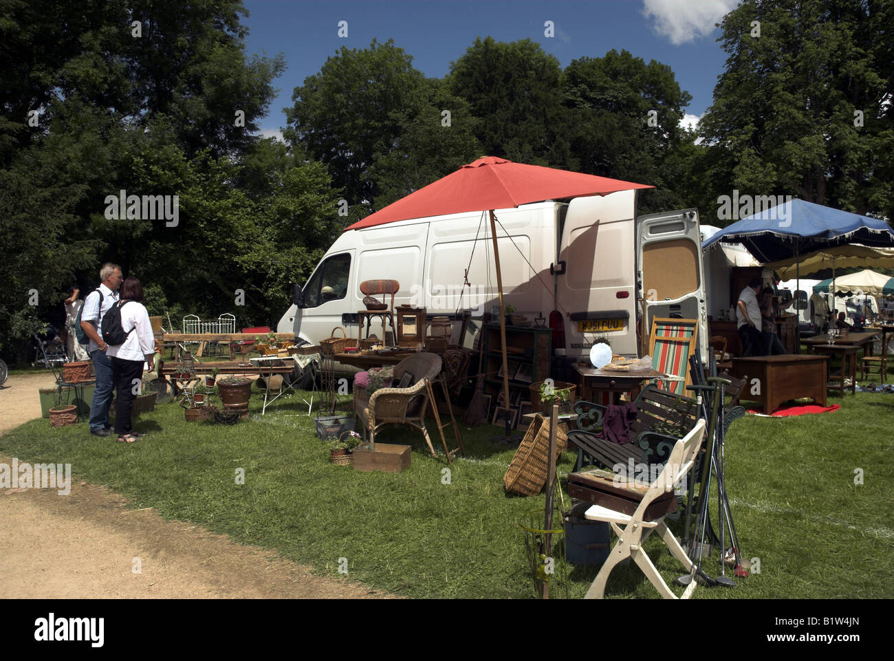 Brocante, outdoor antique and bric a brac fair, Falaise, Calvados ...