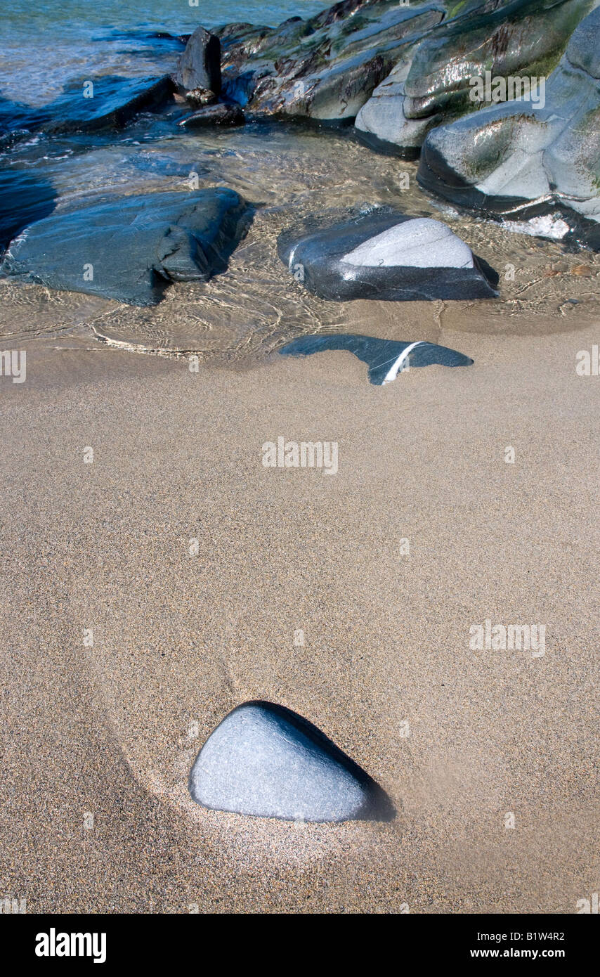 saligo bay detail islay scotland Stock Photo - Alamy