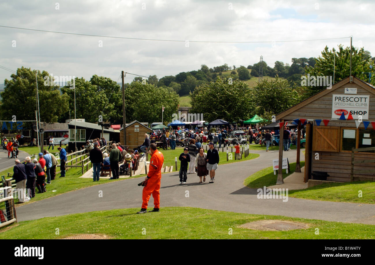 Prescott Speed Hill Climb summer meeting Gloucestershire England Stock ...