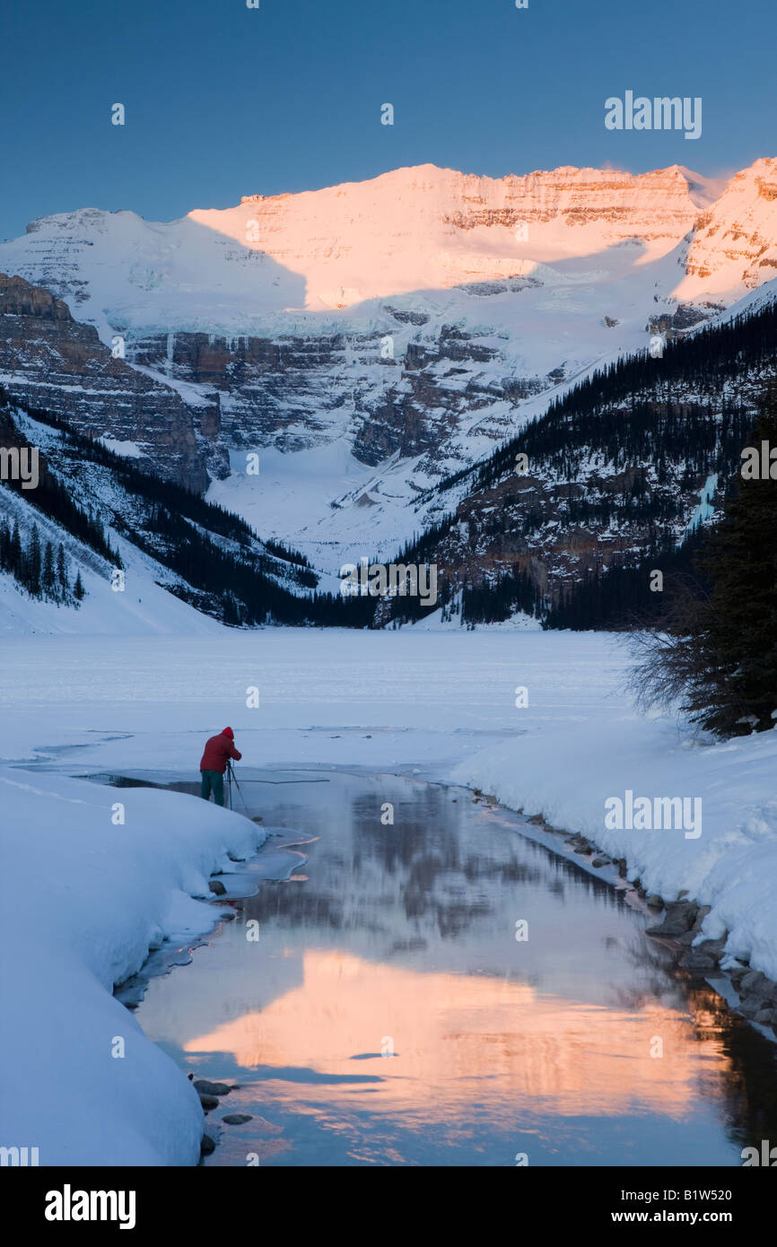 Canada Alberta Banff National park Icefields Parkway Mount Victoria ...