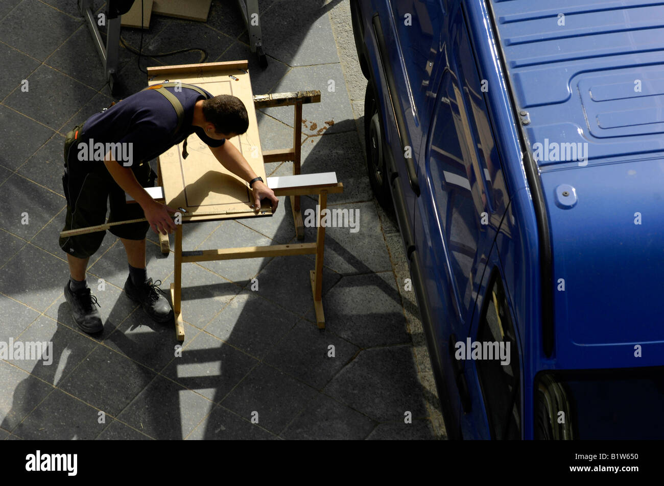 joiner carpenter workman tradesman street urban german deutschland ...