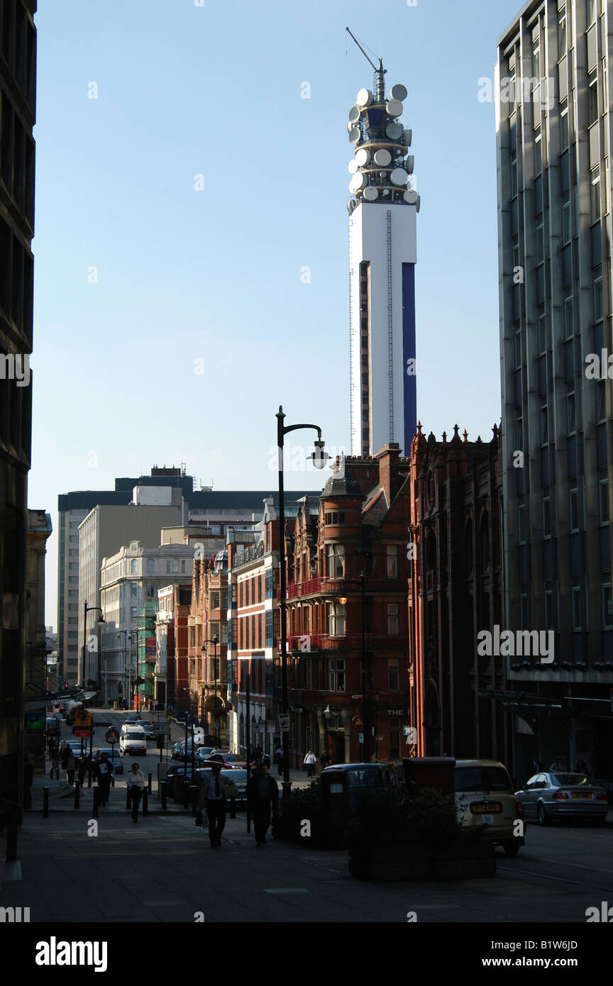 The landmark British Telecom Tower, Birmingham, England, UK Stock Photo ...