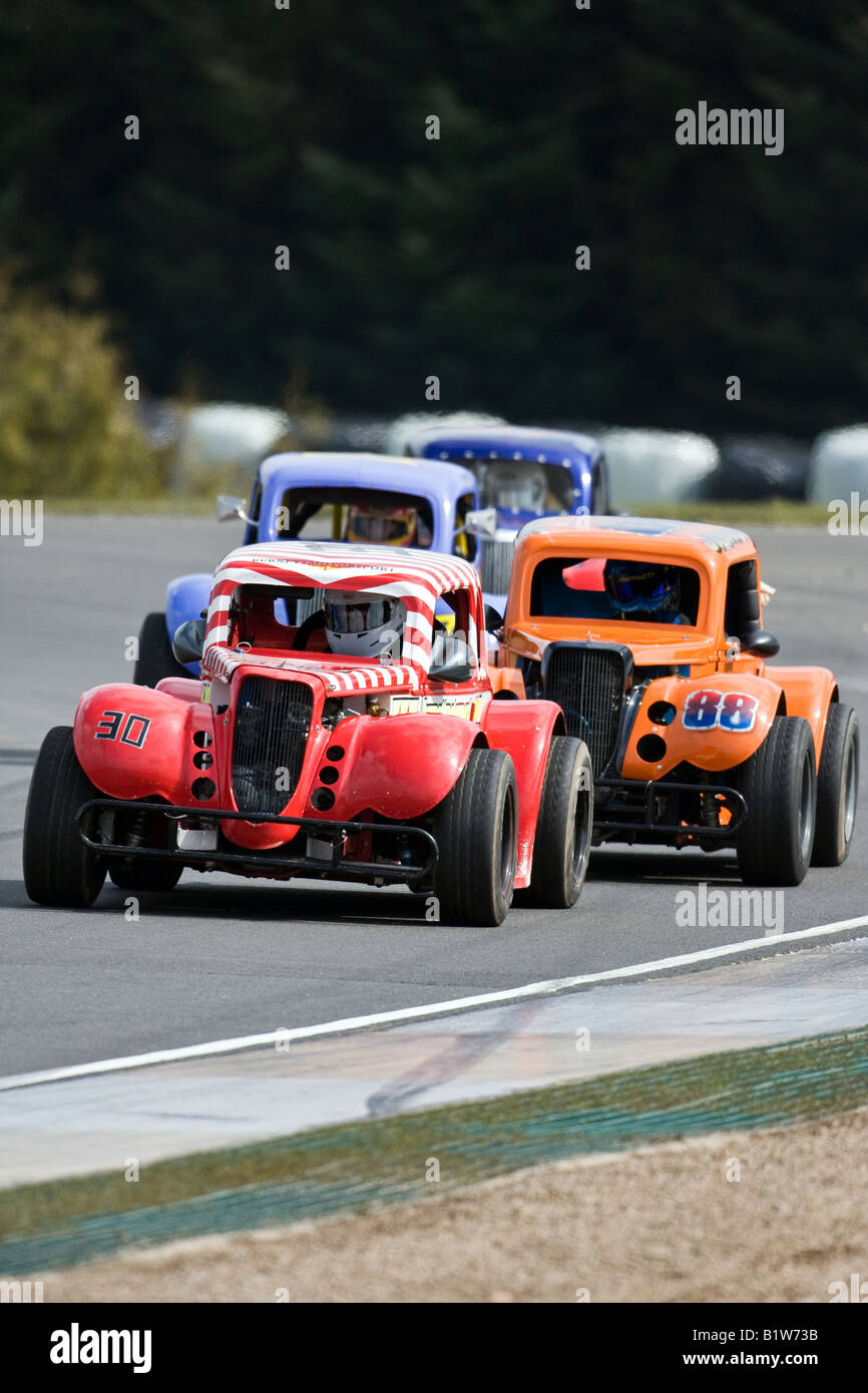 Scottish MRC Legends Car Championship race 2008 Knockhill Fife Scotland ...