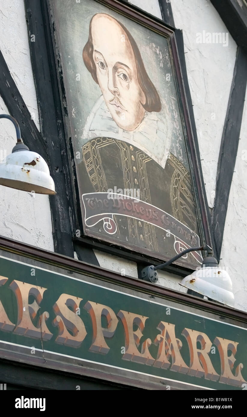 Signage of William Shakespeare Stock Photo - Alamy
