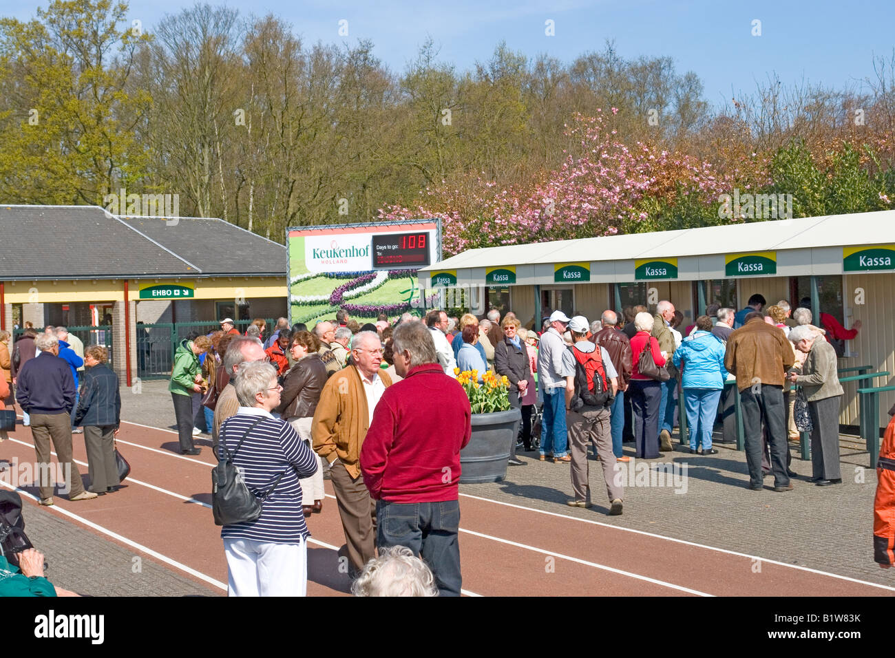 Entrance to the Keukenhof Gardens, Lisse, Holland Stock Photo - Alamy