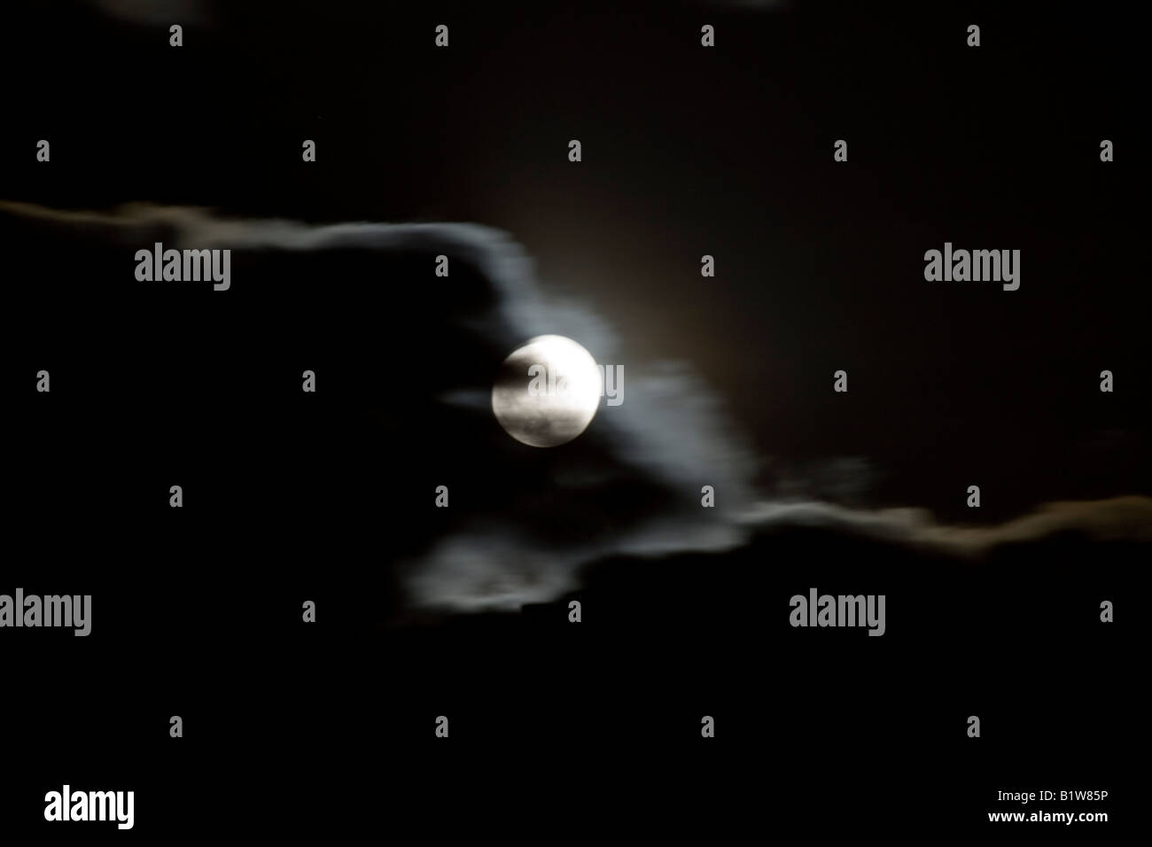 full moon with clouds Stock Photo - Alamy