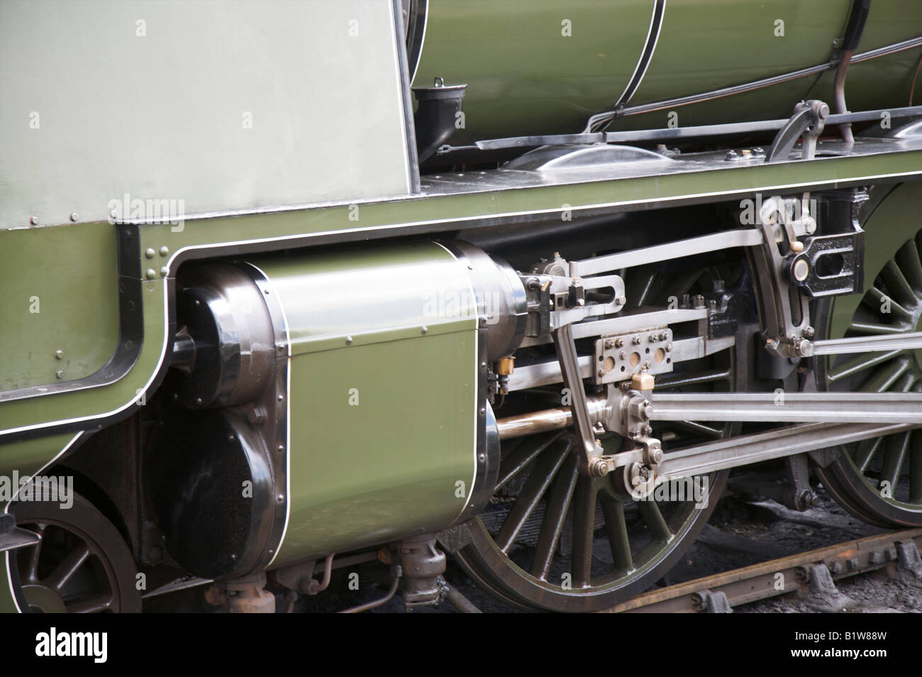 RAILWAY STEAM ENGINE COUPLINGS CRANK ROD AND METALWORK ON A U CLASS ...