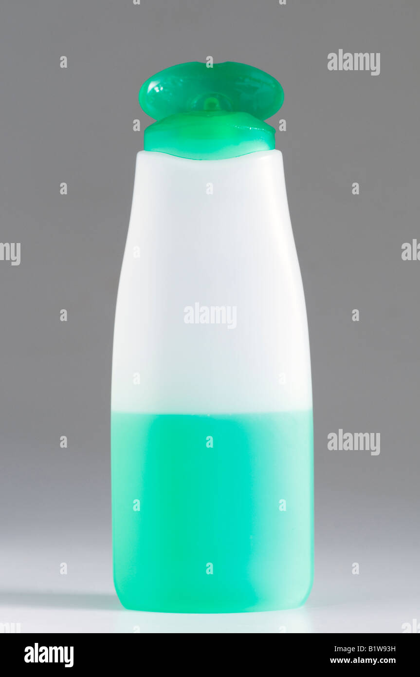 Half empty plastic shampoo bottle Stock Photo - Alamy