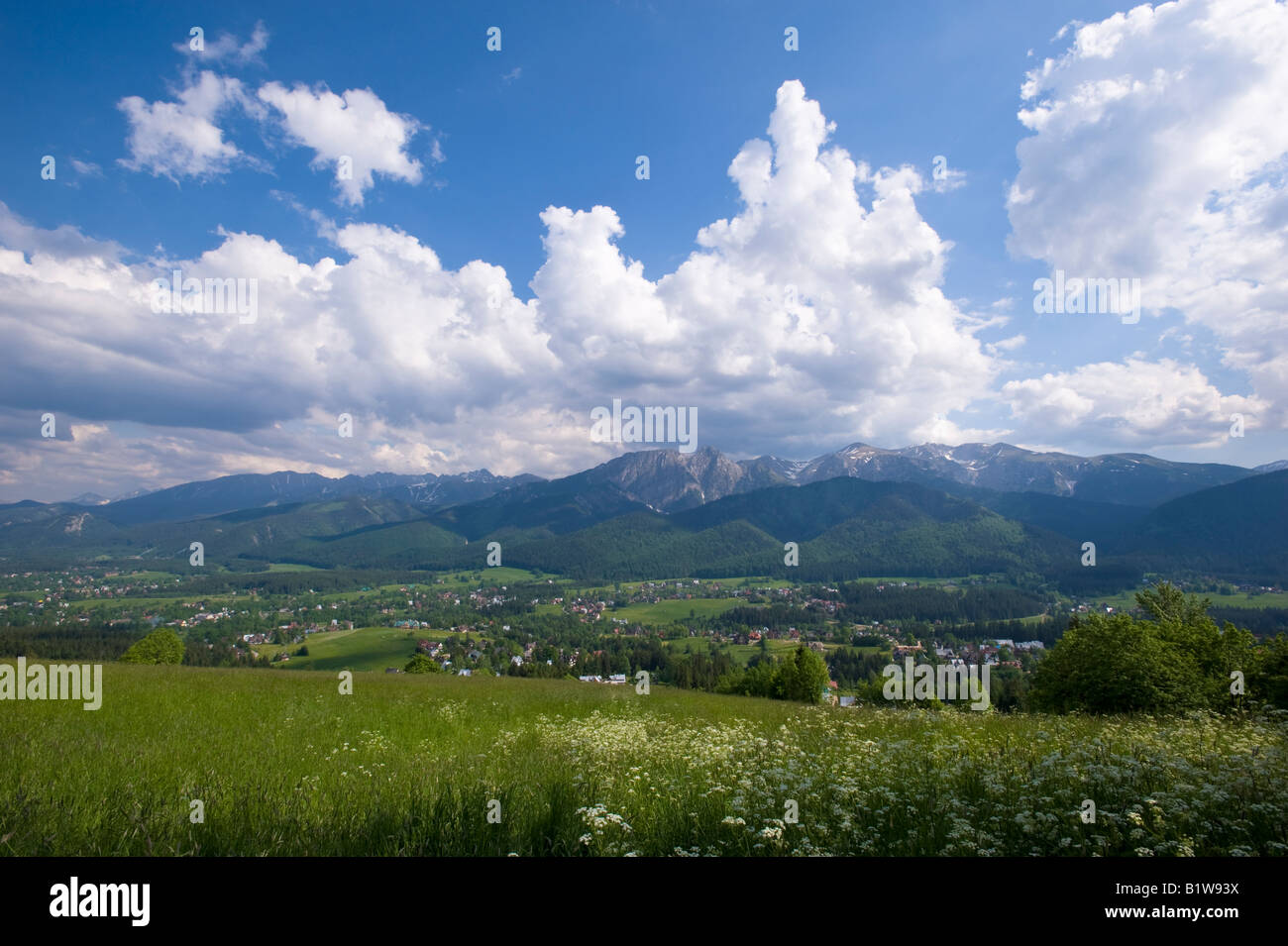 Zakopane and High Tatras Podhale region Poland Stock Photo - Alamy