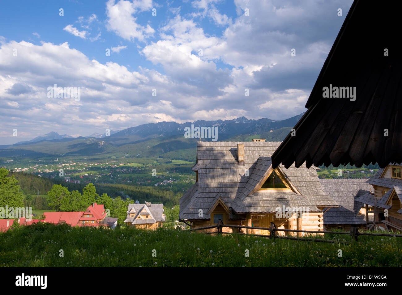 Wooden architecture of Zakopane and High Tatras Podhale region Poland ...