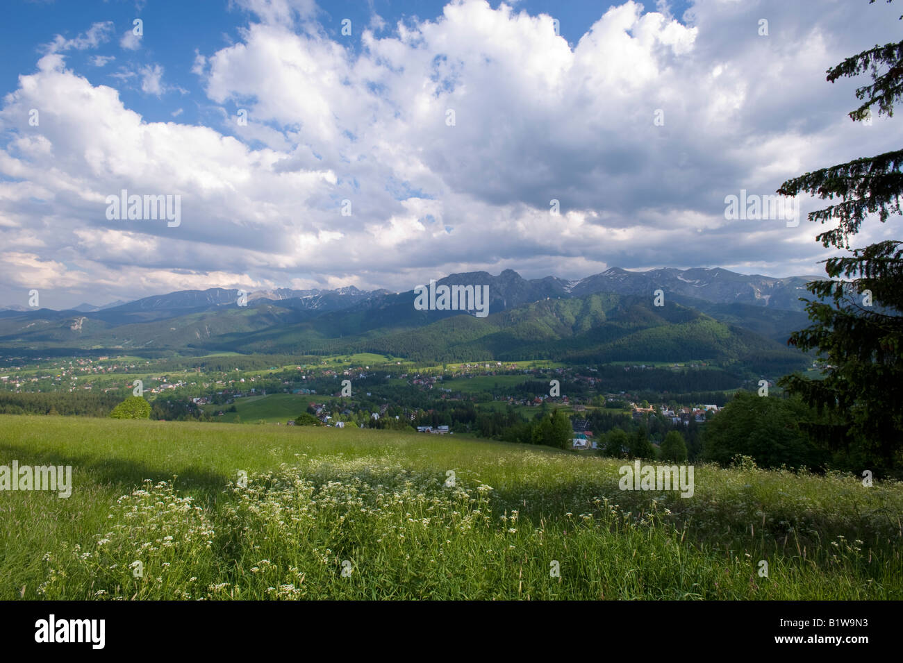 Zakopane and High Tatras Podhale region Poland Stock Photo - Alamy