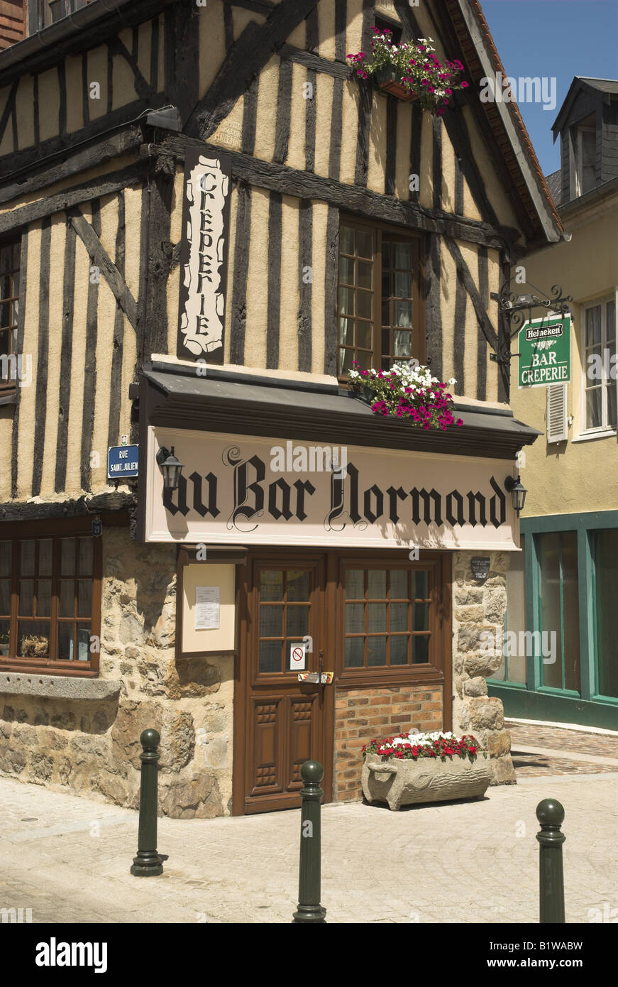 Bar Normand Domfront Normandy France Stock Photo - Alamy