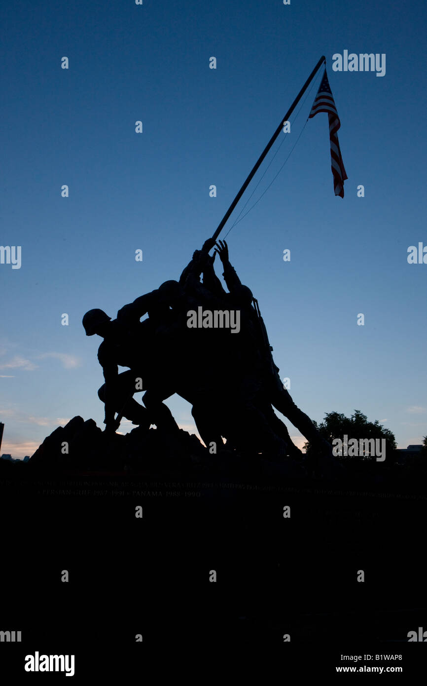 The Marine Corps War Memorial is a military memorial statue located ...