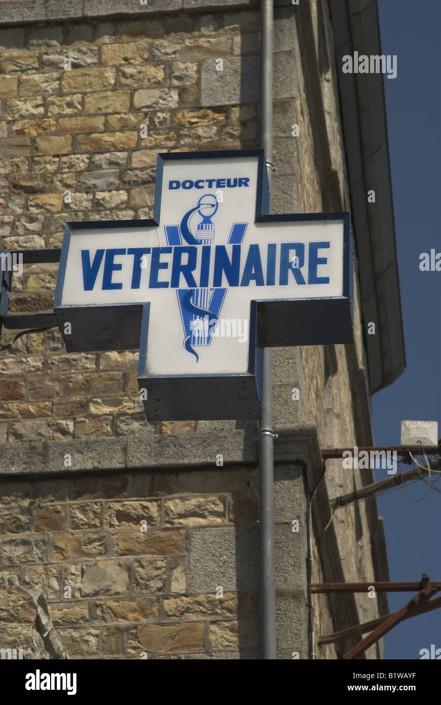 Veterinaire sign, Domfront, Normandy, France Stock Photo - Alamy